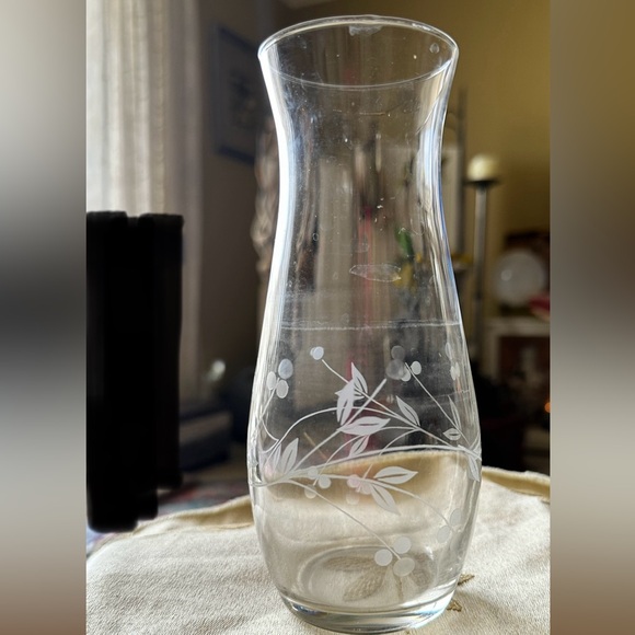 Princess House | Accents | Vintage Princess House Clear Glass Etched ...